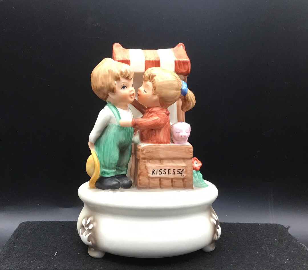 Lefton Kissing Booth Music Box - Etsy