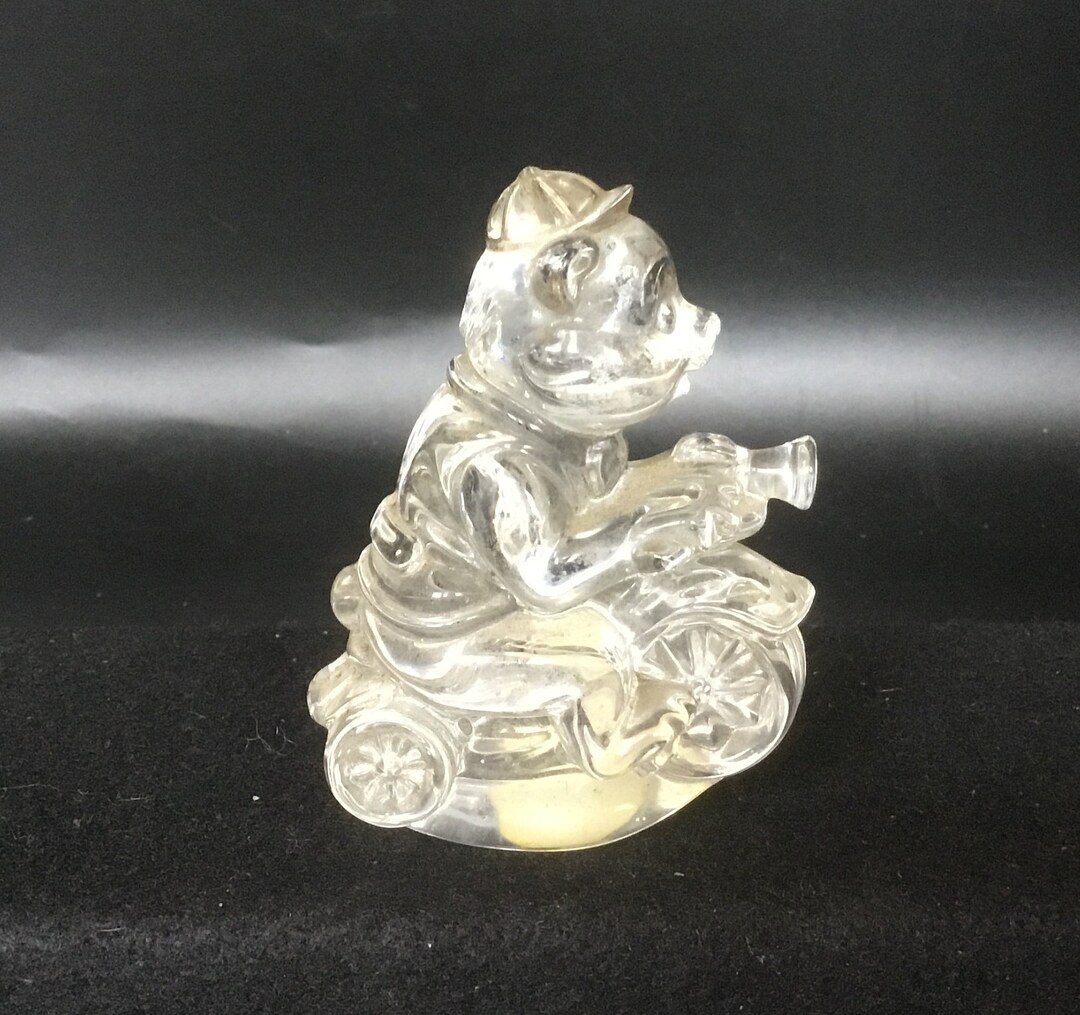 Princess House Brewster Bear on Bike - 24% Crystal - Etsy