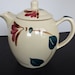 Purinton Teapot Red Blossom Ivy - Etsy