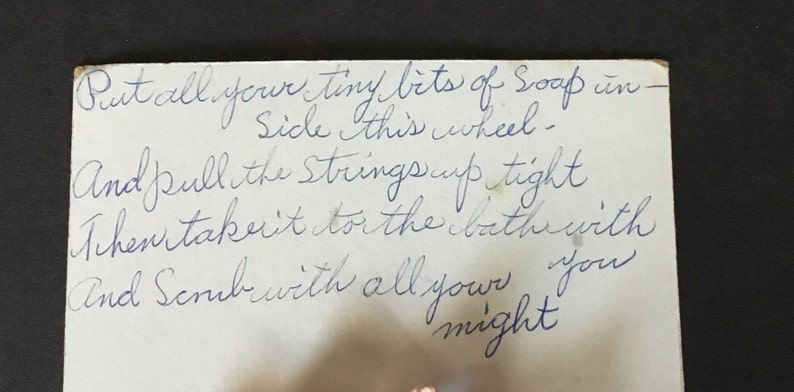 Vintage Hand Crochet Soap Saver and Poem - Etsy