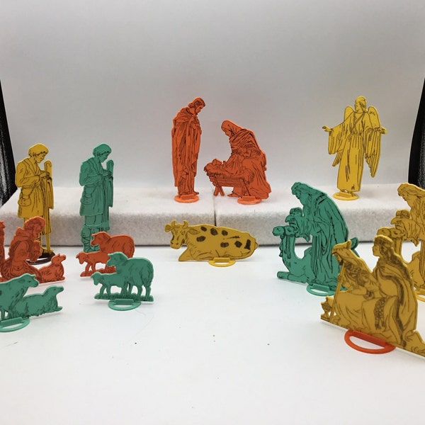 Plastic Nativity - Etsy