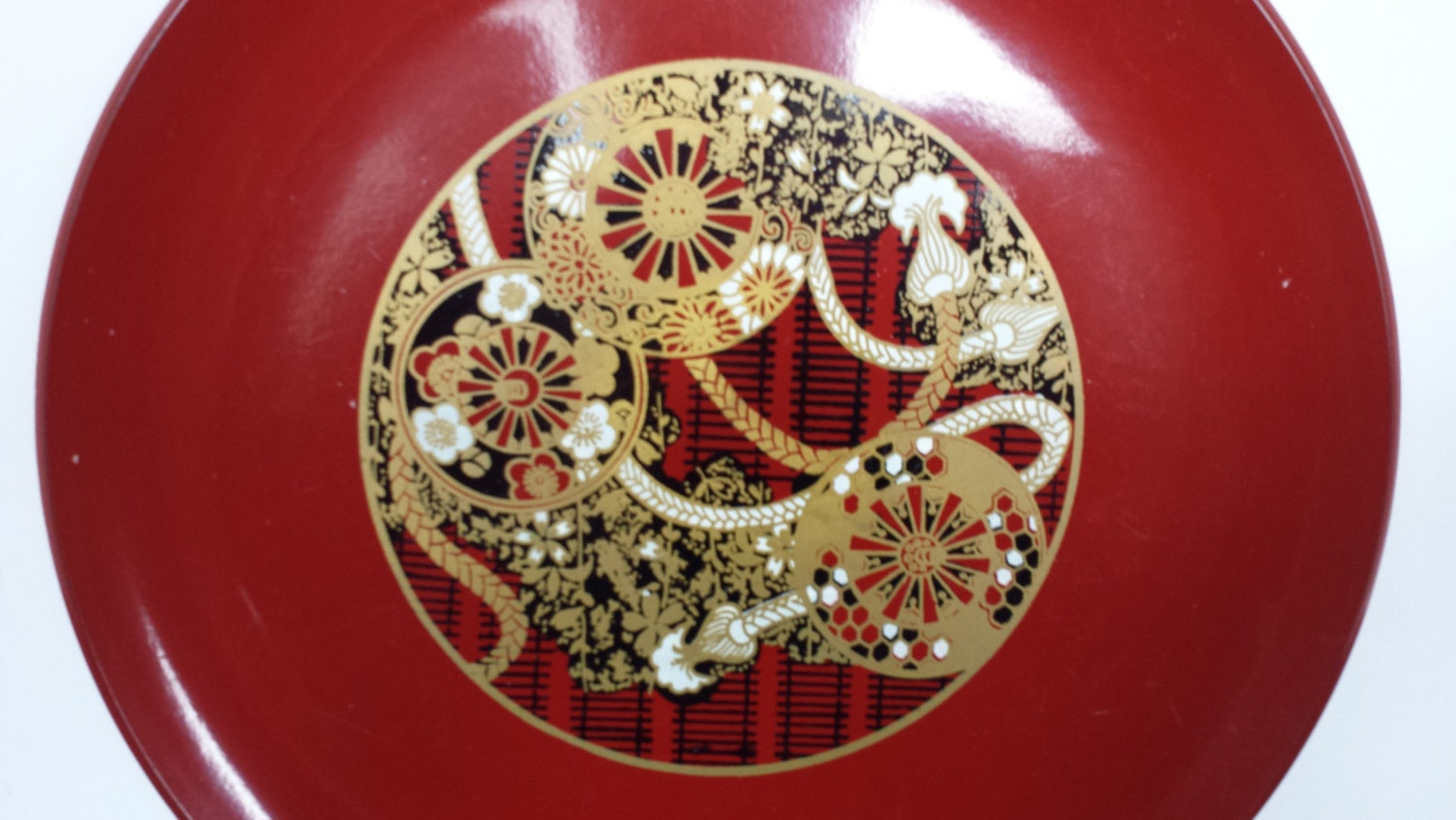 Red Lacquerware Plate/tray - Etsy