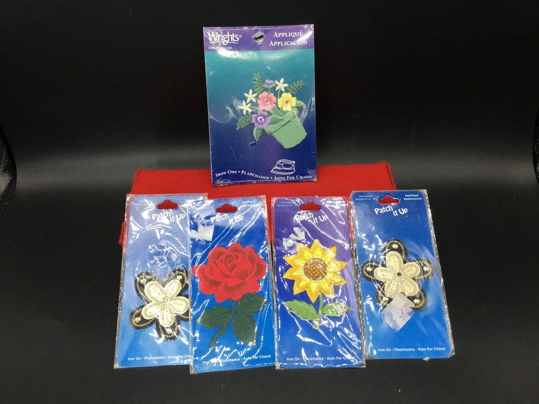 Vintage Iron on Patches - Set of 4 - Etsy