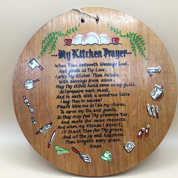 Kitchen Prayer - Etsy
