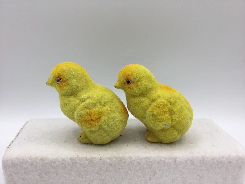 Flocked Chicks for Easter - Plastic Peeps - Etsy