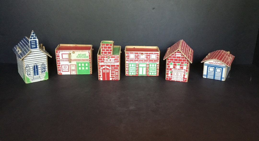 Built Rite Cardboard Village 11 Pieces - Etsy
