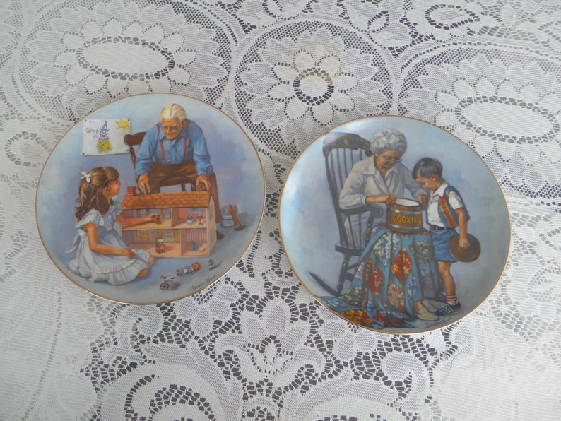 Pair of Grandma and Grandpa Collector Plates by Reco - Etsy