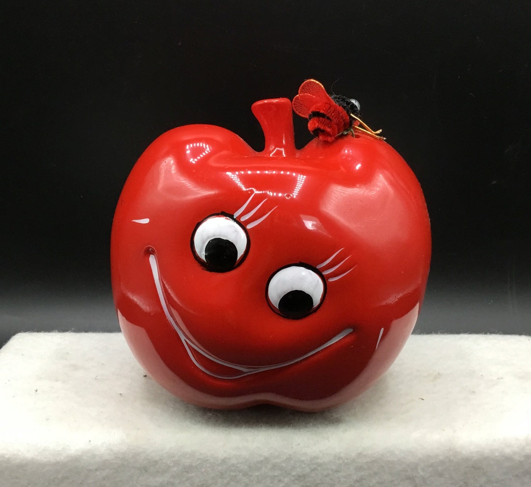 Enesco Adorable Anthropomorphic Apple Planter Ceramic - Etsy