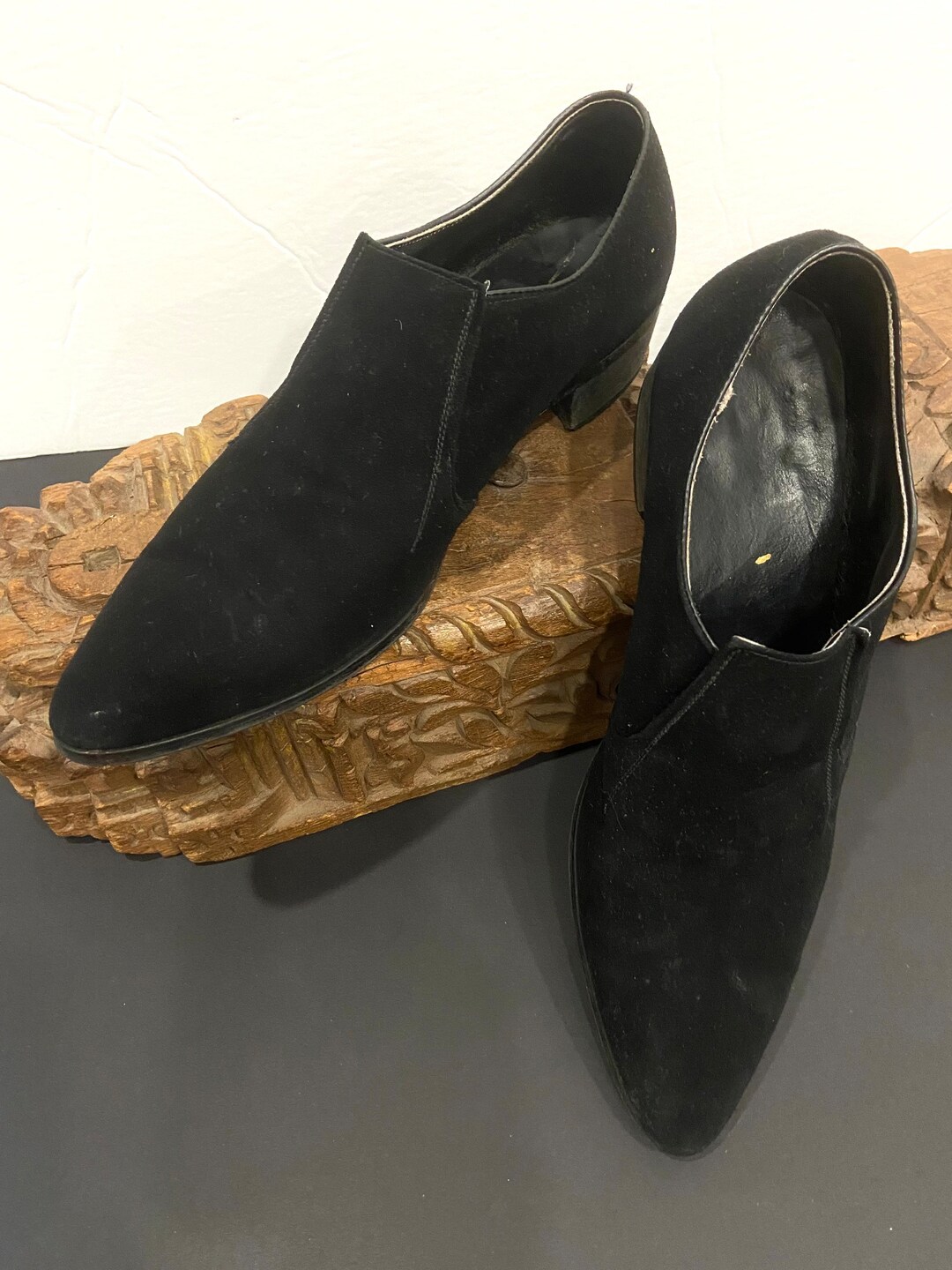 Mens Vintage Shoes - 1960s Suede Shoes - Mod Shoes - Sz 9 - Etsy