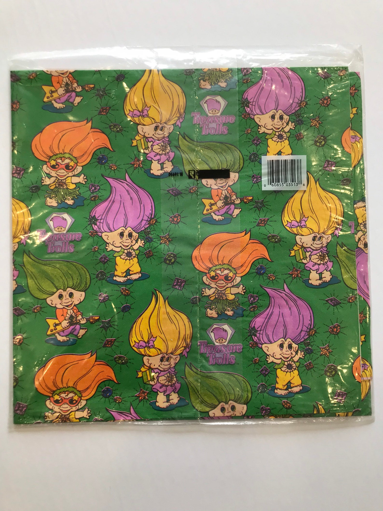 Vintage Gift Wrap Vintage Wrapping Paper Trolls Gift Wrap Trolls ...