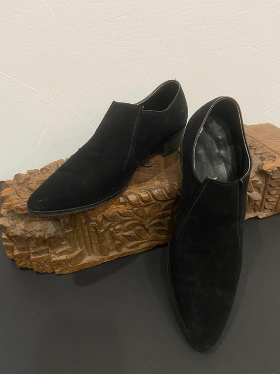 Mens Vintage Shoes - 1960s Suede Shoes - Mod Shoes - … - Gem