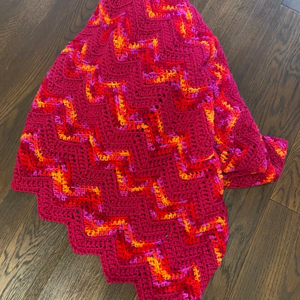 Crochet Pink Afghan - Etsy