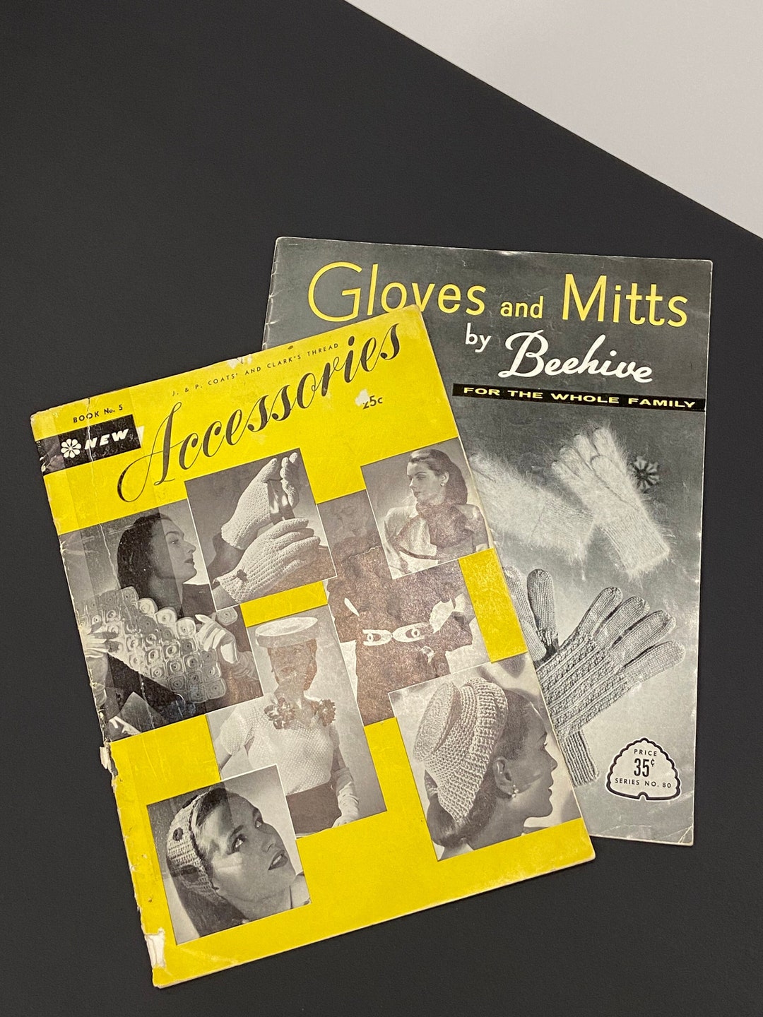 Vintage Crochet Booklets - Crochet Accessories Books - Circa 1949 ...