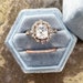 Dusty Blue Wedding Ring Box, Light Blue Hexagon Ring Box, Dusty Blue ...