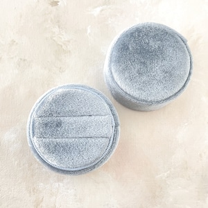 Dusty Blue Wedding Ring Box, Light Blue Hexagon Ring Box, Dusty Blue ...