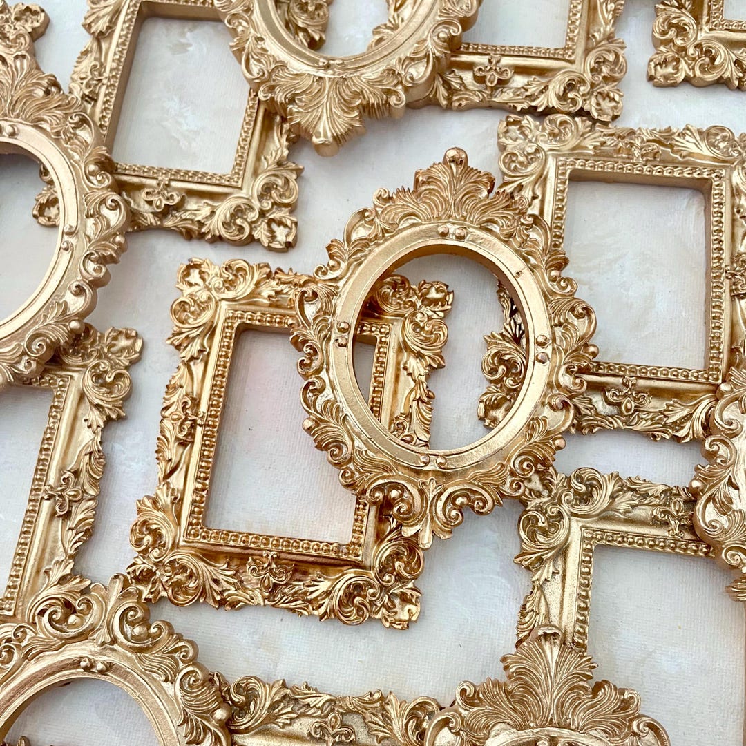 Mini Gold Frame Vintage Inspired for Lay-flat Styling Kit, Small ...