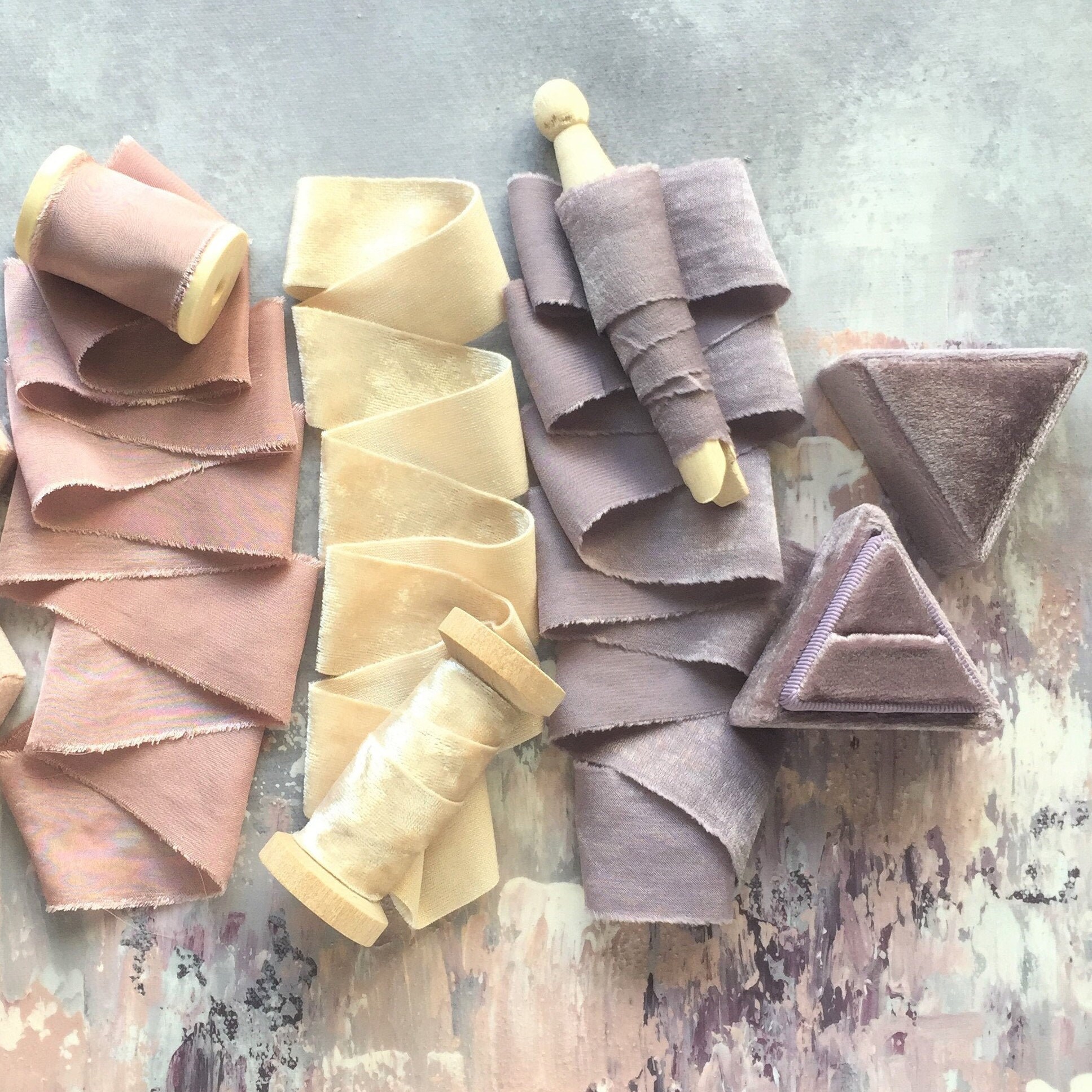 Mauve silk ribbon Flat Lay styling ribbon Flat Lay Ribbon | Etsy