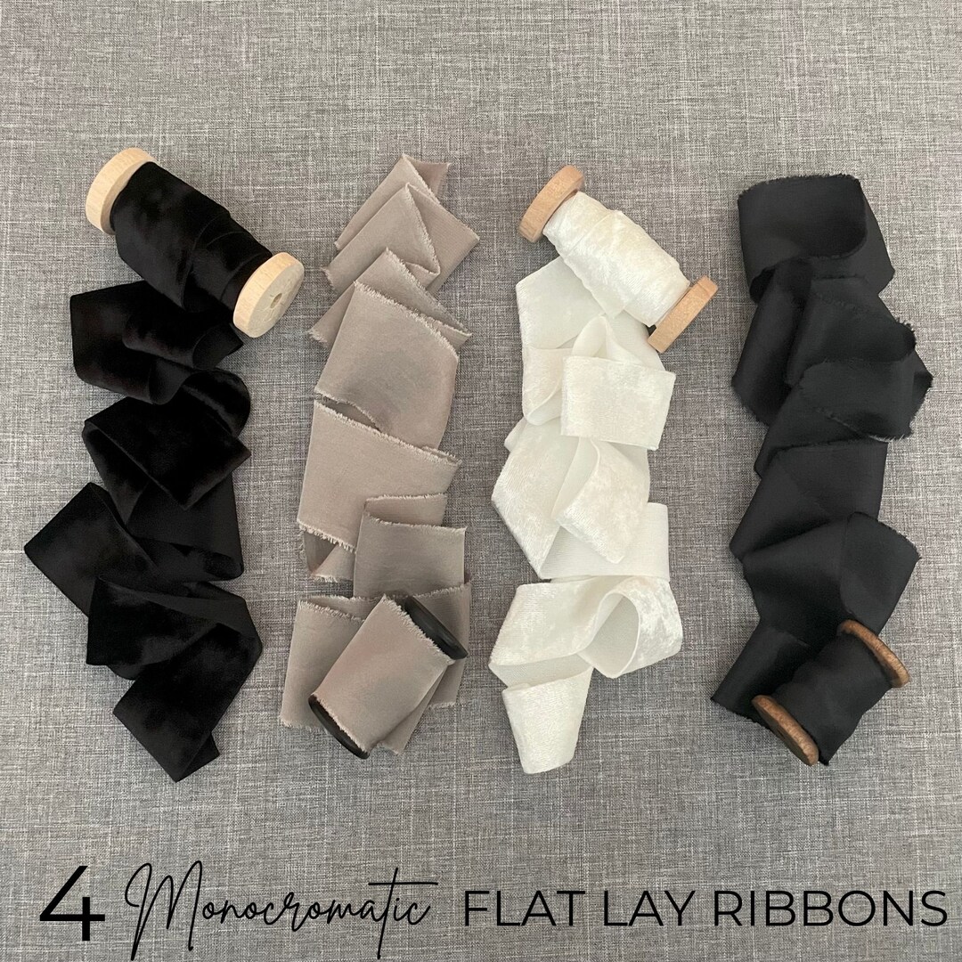 Silk Ribbon Kit for Wedding Layflat, Hand Torn With Frayed Edge in ...
