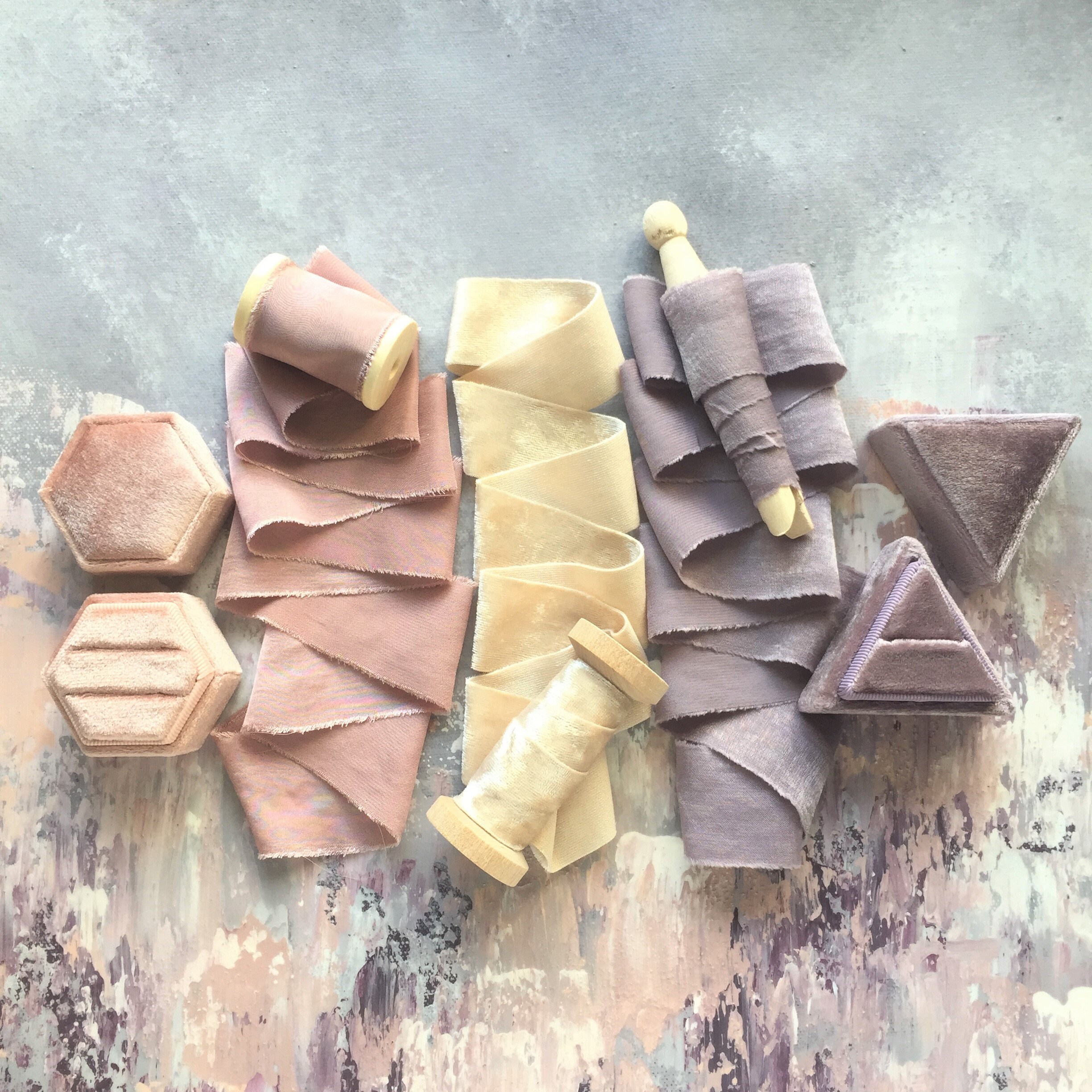 Mauve silk ribbon Flat Lay styling ribbon Flat Lay Ribbon | Etsy