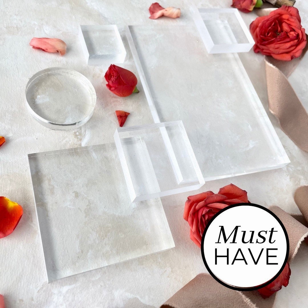 6 Piece Styling Block Set for Flat Lays Acrylic Styling Block - Etsy