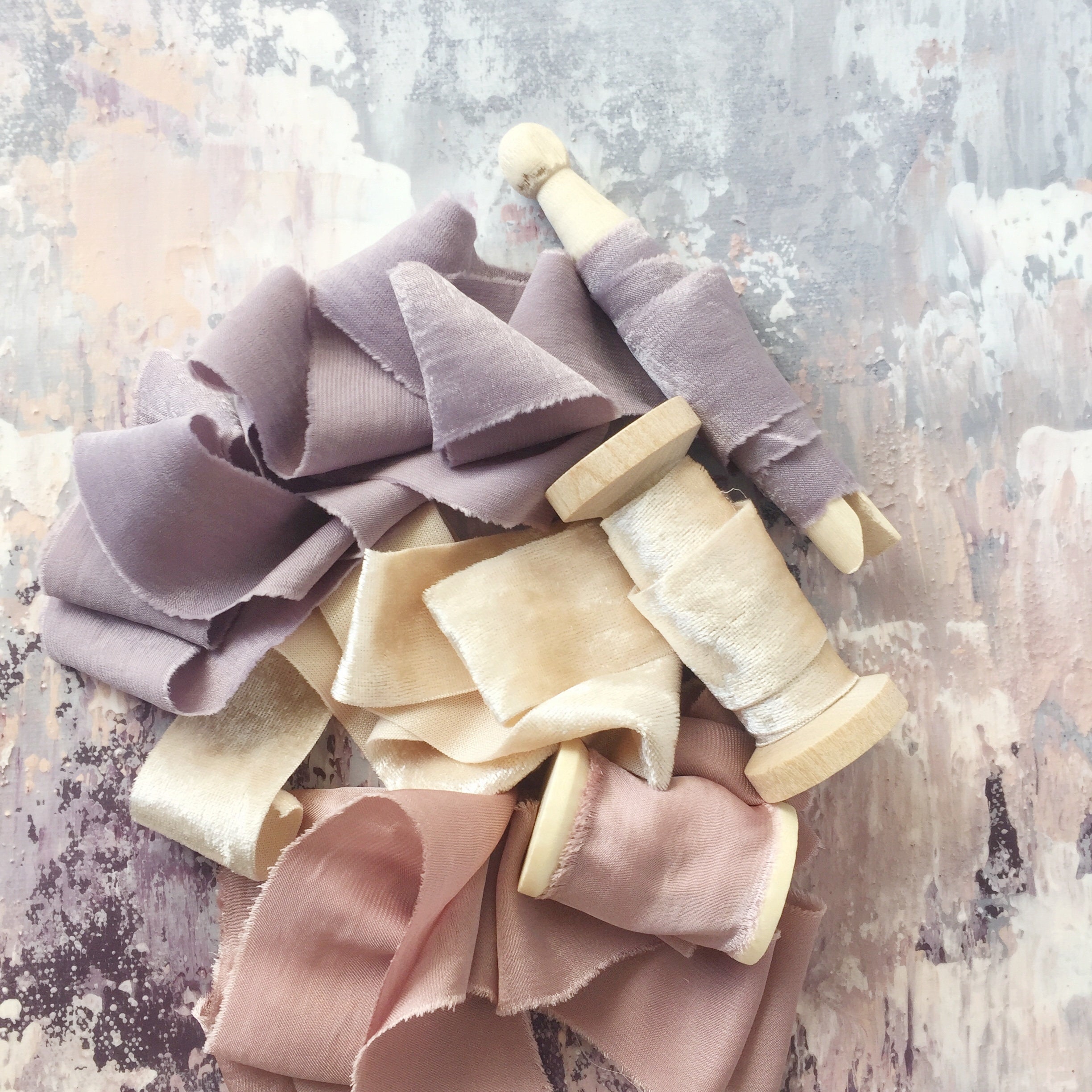 Mauve silk ribbon Flat Lay styling ribbon Flat Lay Ribbon | Etsy