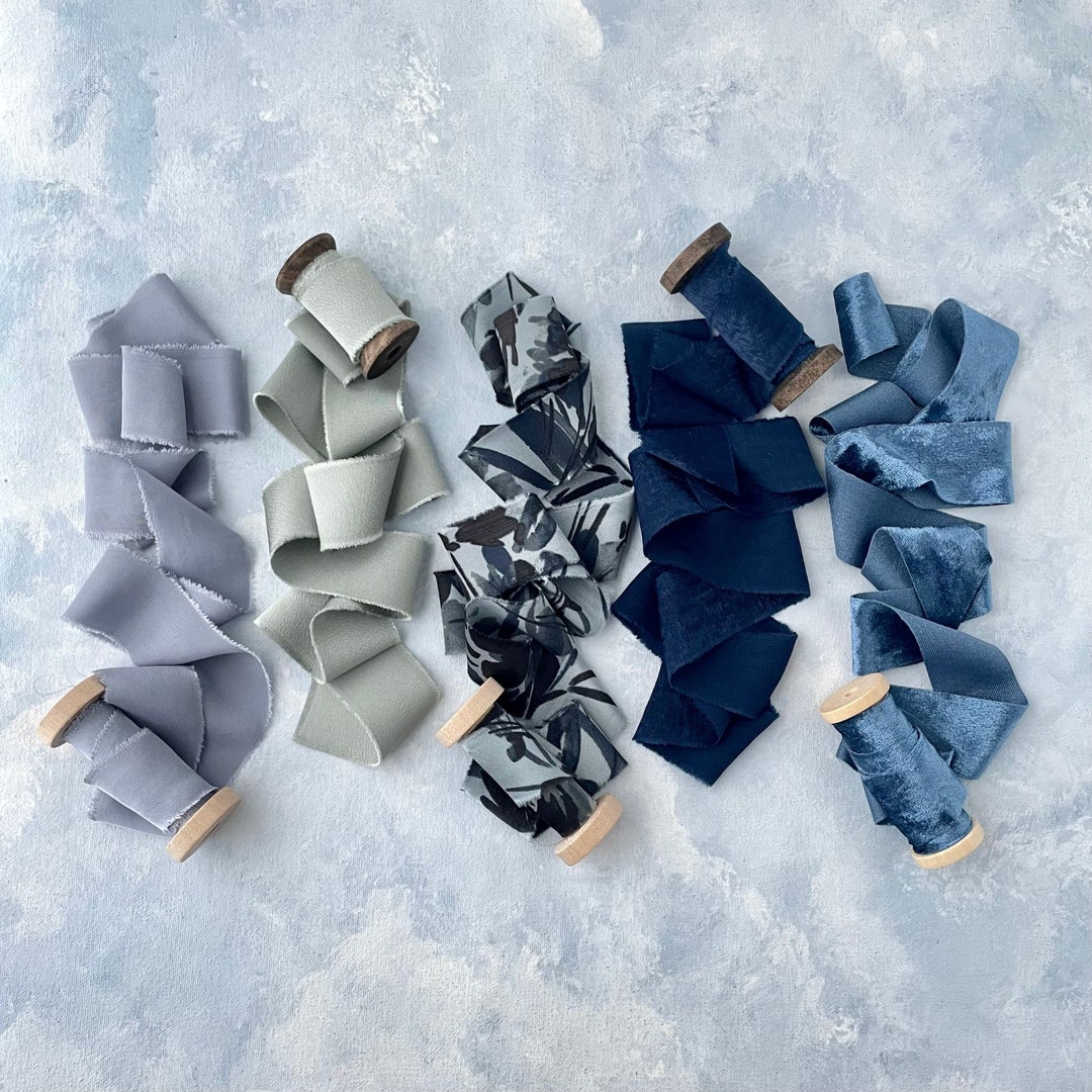 Flat Lay Props Dusty Blue Ribbon Spool, Wedding Styling Kit for ...