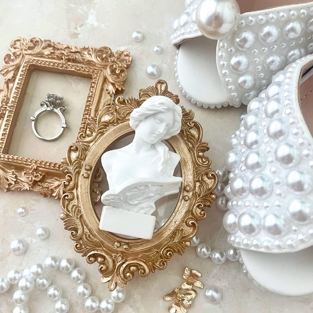 Lay-flat Prop Kit for Vintagewedding, Small Goldframe for Flatlay ...