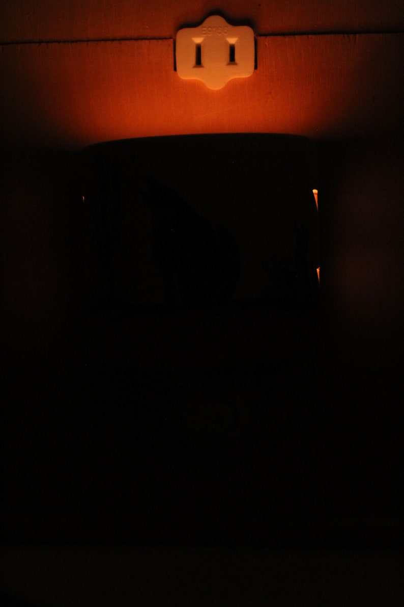 Elk Design Southwestern Ceramic Night Light, Hand Painted by Native ...