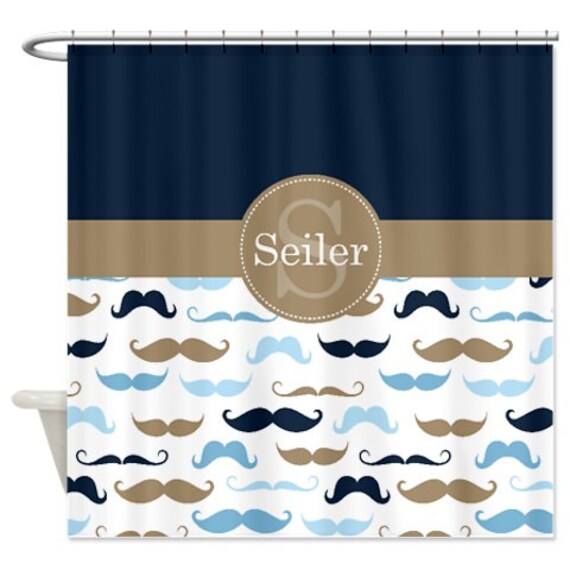Mustache Shower Curtain