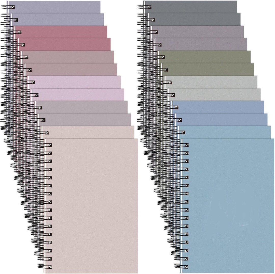 12pk Spiral Mini Notebooks College Ruled Memo Note Pads 4x6 Inch 100pgs ...