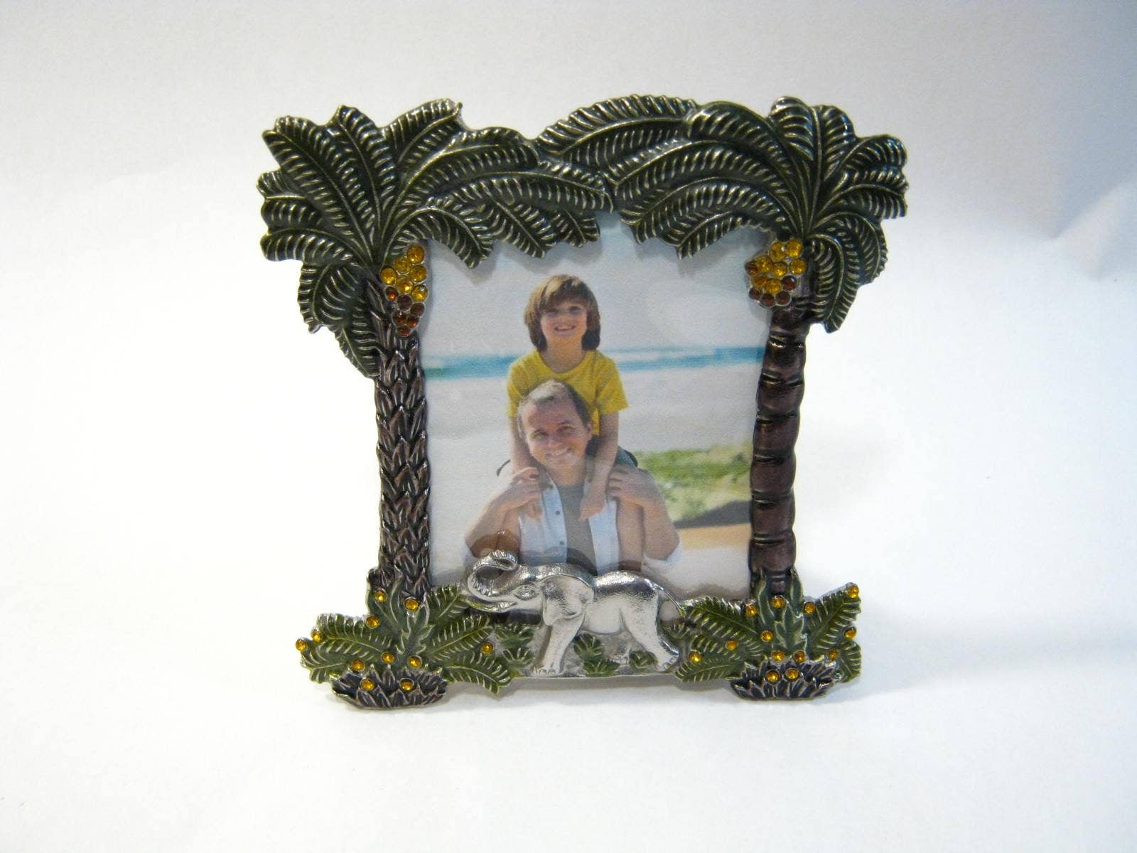 Island Vacation Theme Rhinestone Accent Photo Frame Picture - Etsy