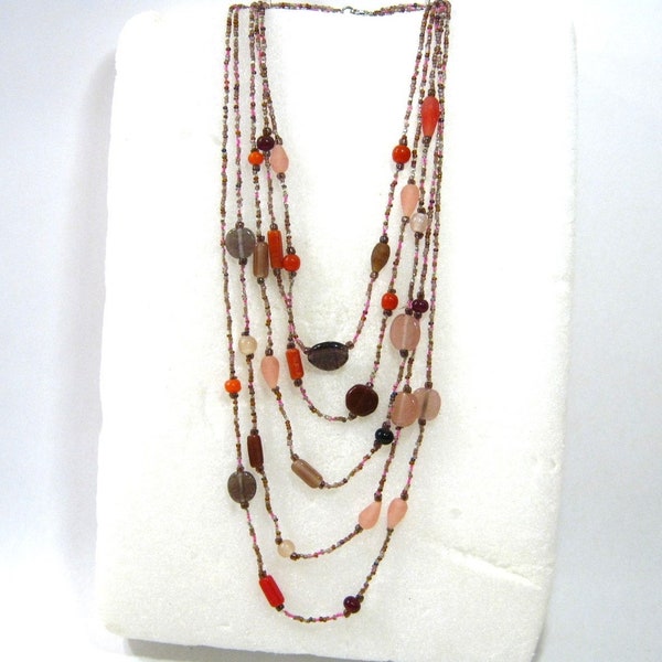 Multi Strand Necklace - Etsy