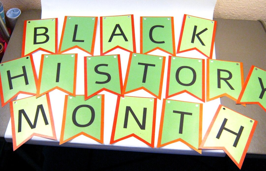 Black History Month Banner for Classroom Work Office Teaching School ...
