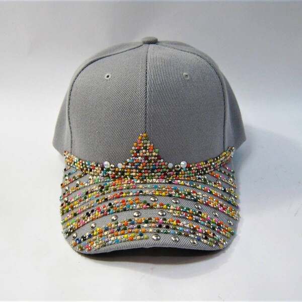 Rhinestone Cap - Etsy