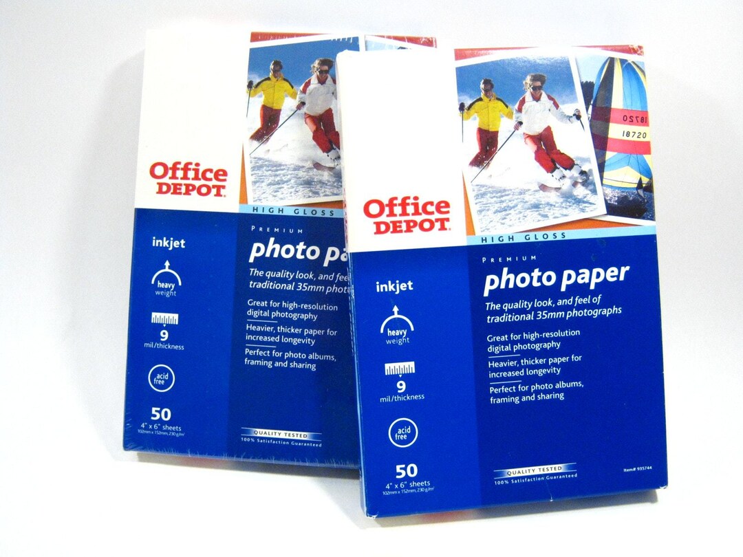 High Gloss Printer Photo Paper for Inkjet 4x6 Sheets Acid Free for ...