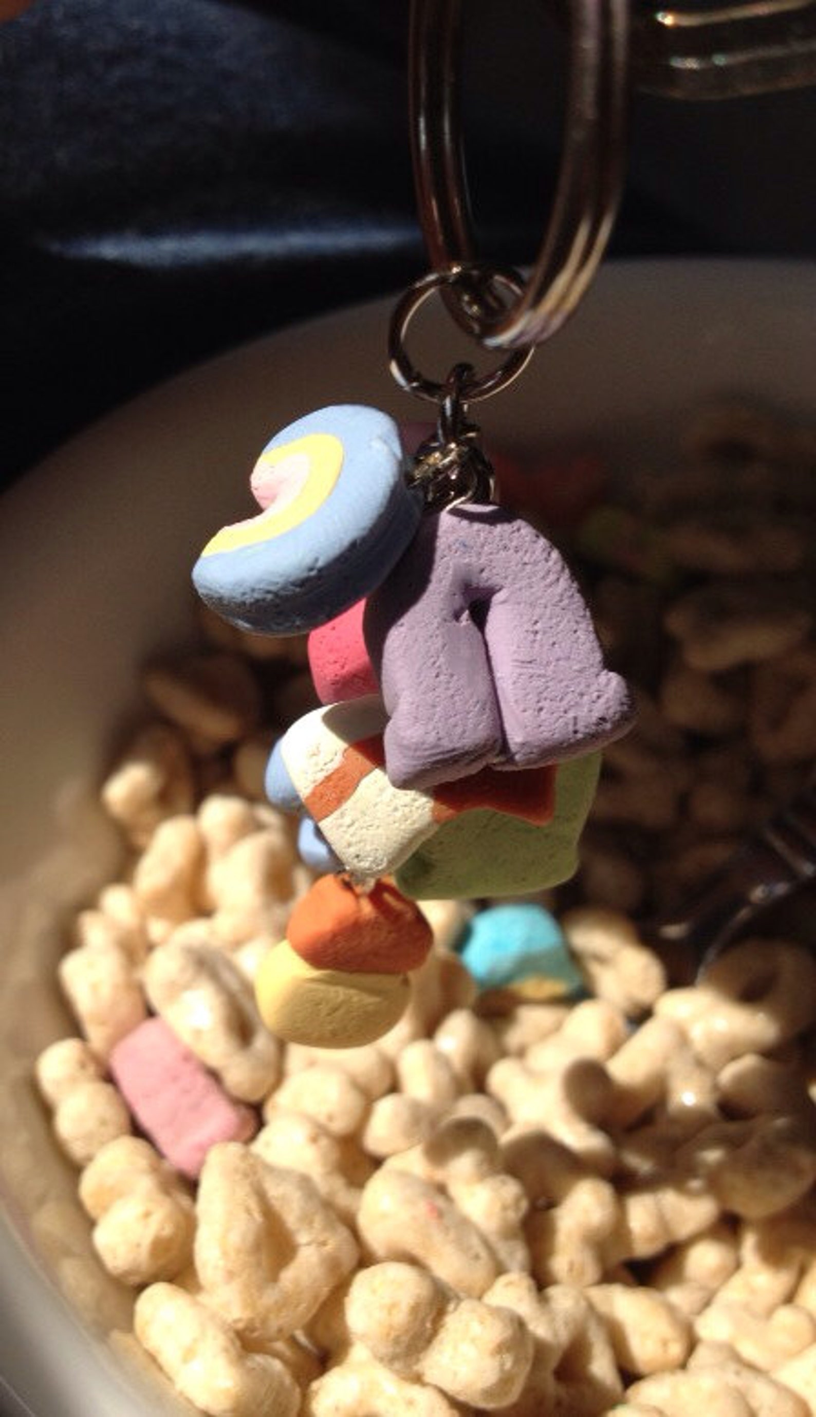 Lucky Marshmallow Charm Keychain - Etsy