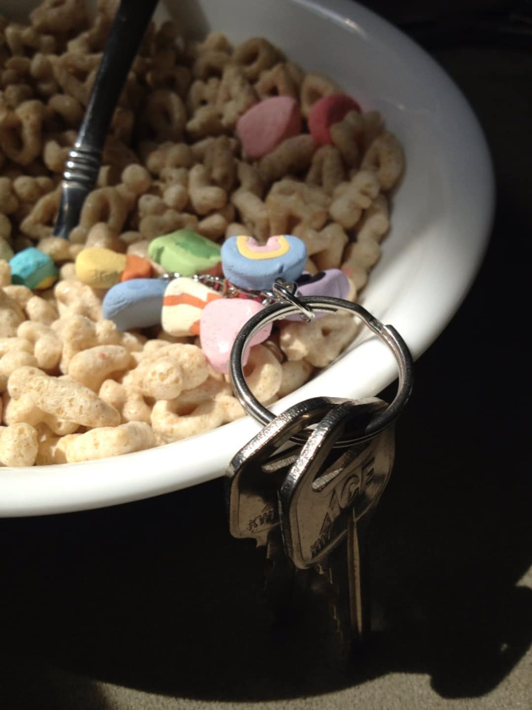 Lucky Marshmallow Charm Keychain - Etsy