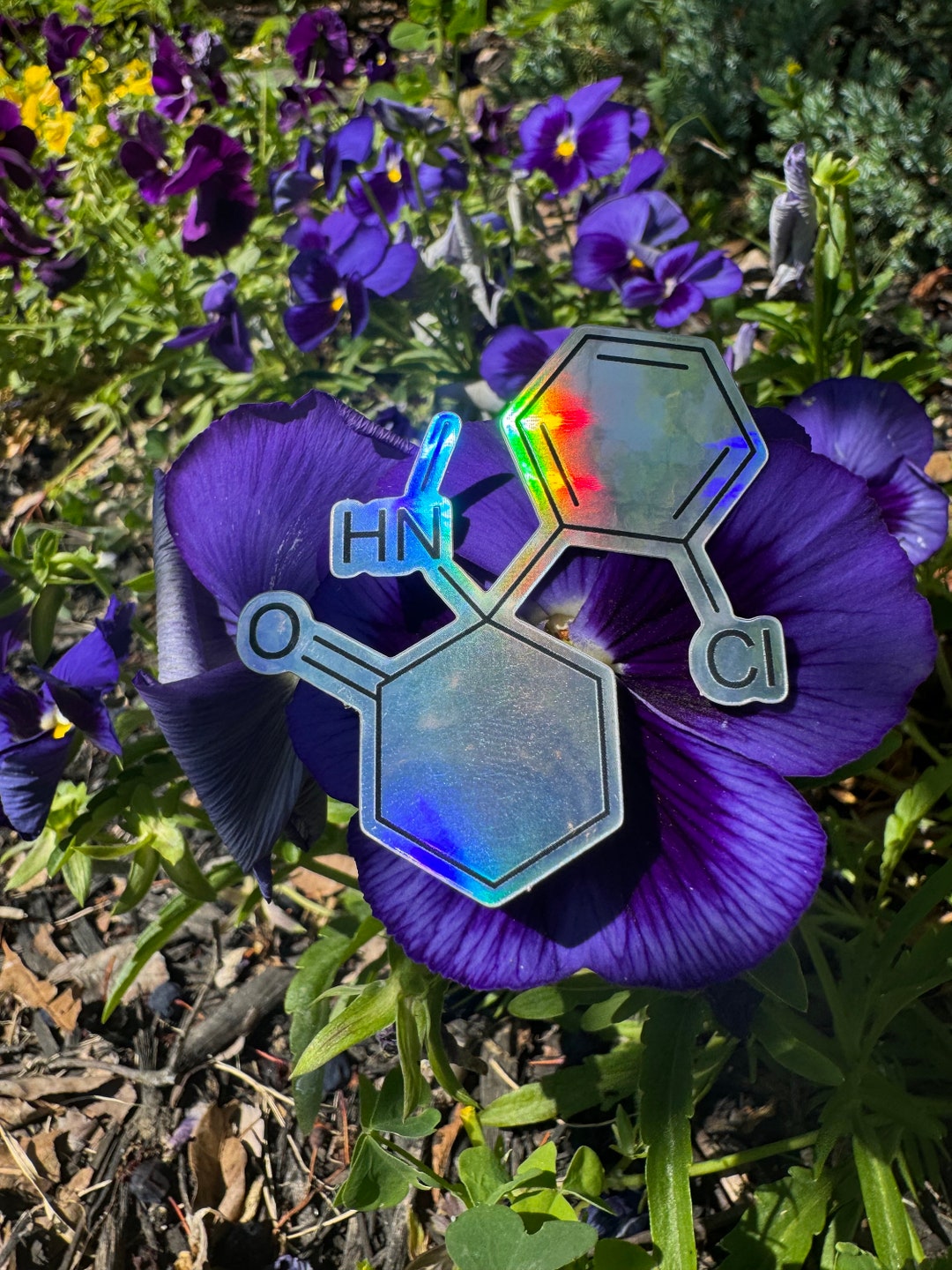Ketamine Holographic Vinyl Sticker Molecule Molecular Structure - Etsy