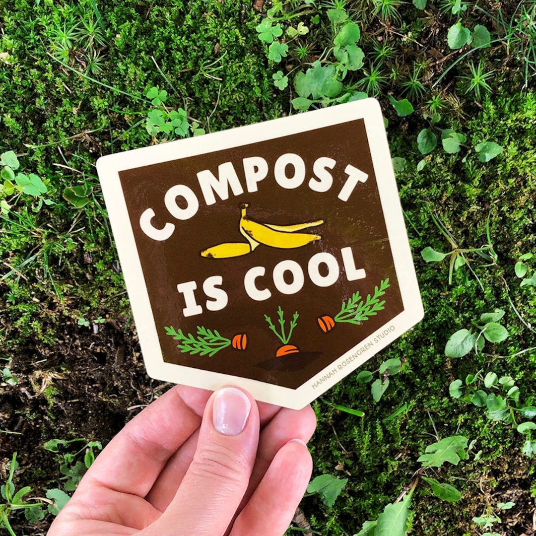 Compost is Cool Sticker - Etsy