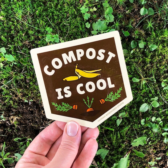 Compost is Cool Sticker - Etsy