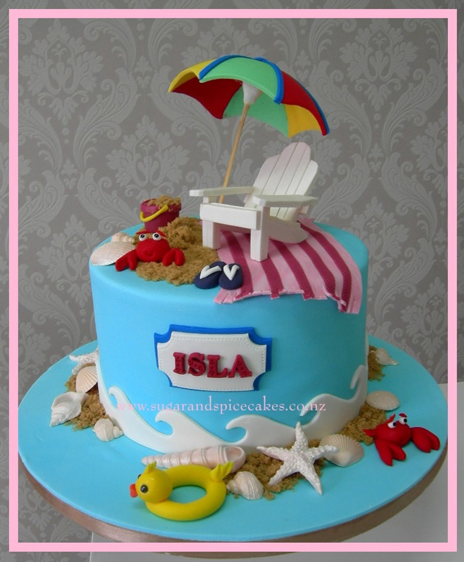 Adirondack Beach Chair Cake Topper Tutorial - TUTORIAL in .pdf ...