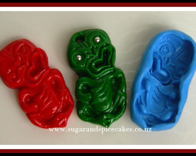 Maori Tiki Silicon Gumpaste / Polymer Clay / Sugarcraft Mold / Mould ...