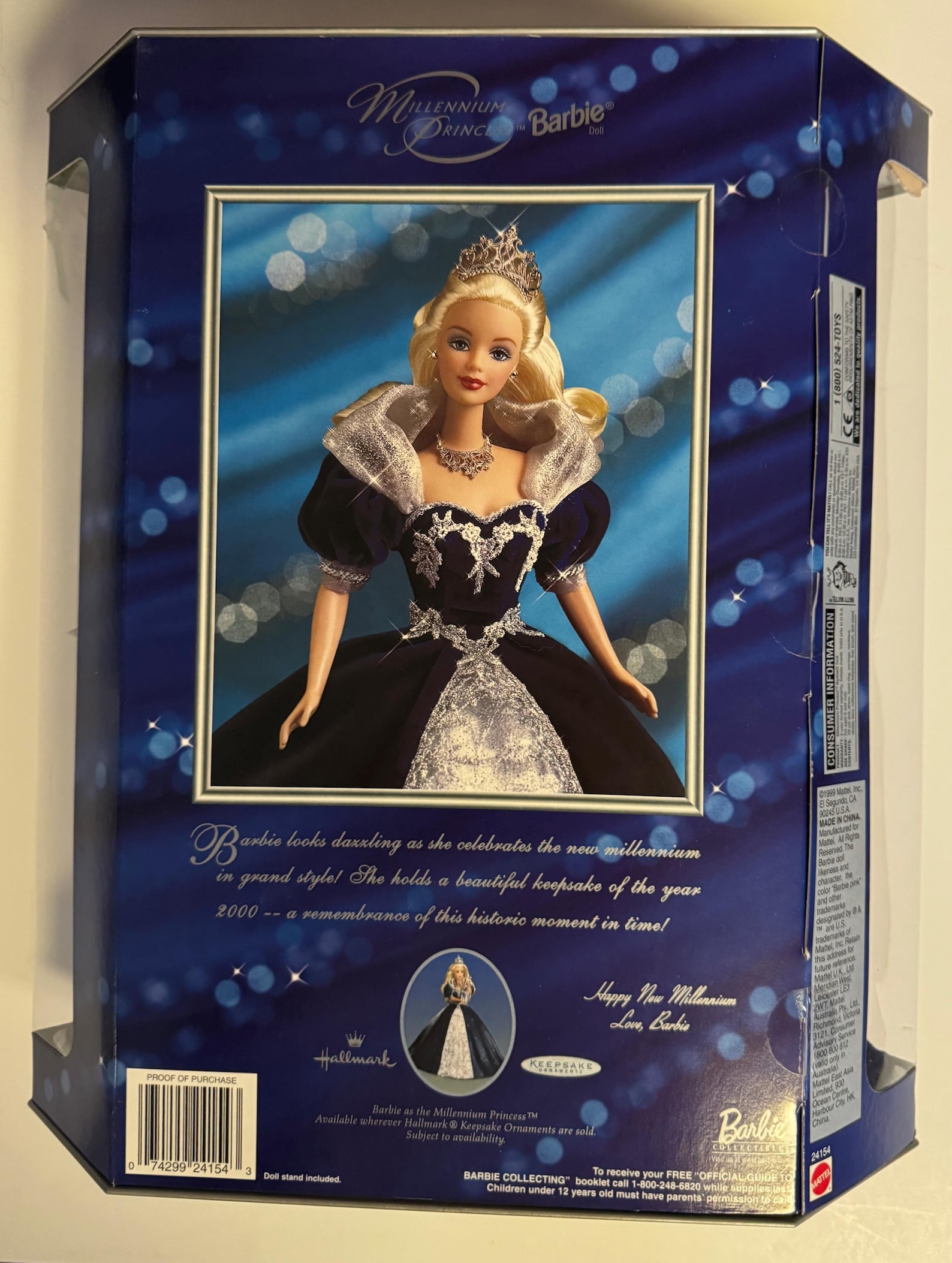 NEW RARE Special Millineum Edition 2000 Barbie Doll Princess W/ornament ...