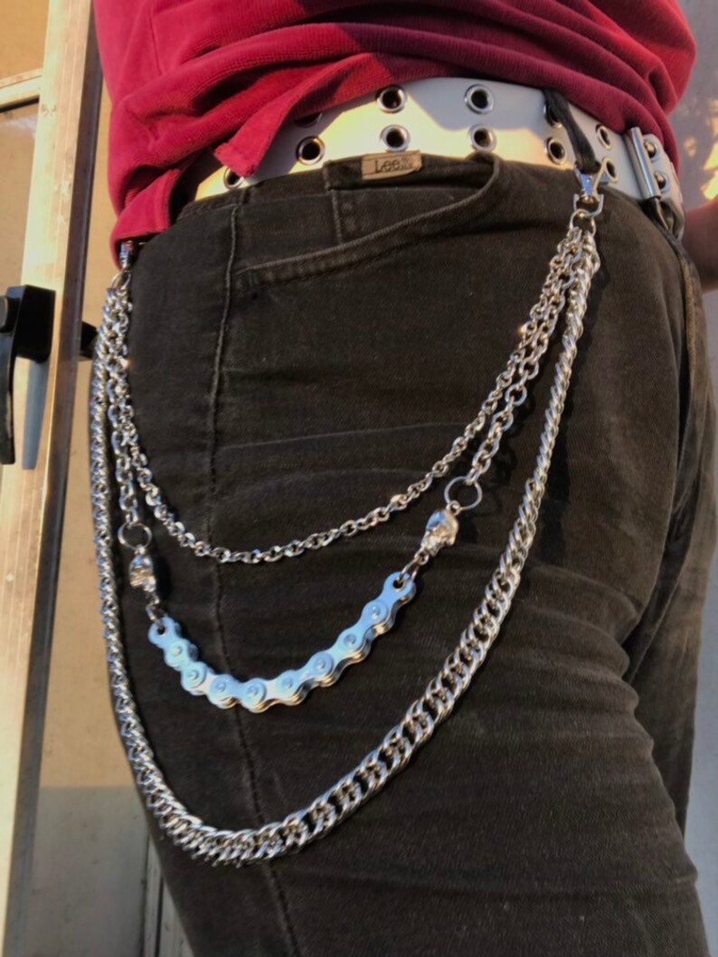 Heavy Duty Skater Biker Triple Wallet Chain | Etsy