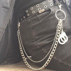 Double Trouble Cuffed Wallet Chain adjustable - Etsy