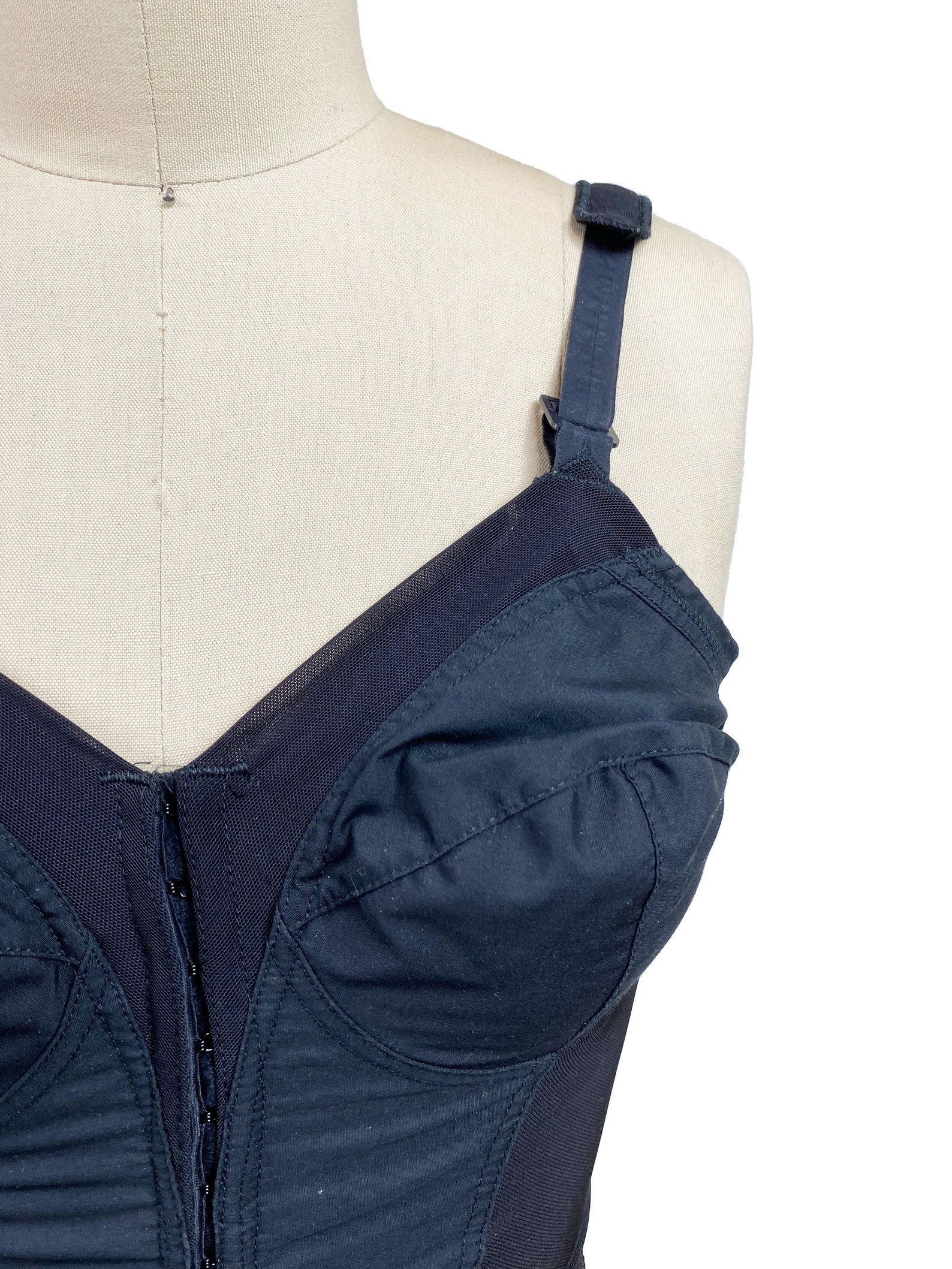 Vintage 1950s Worn on Marvelous Mrs Maisel Black Longline Bullet Bra ...