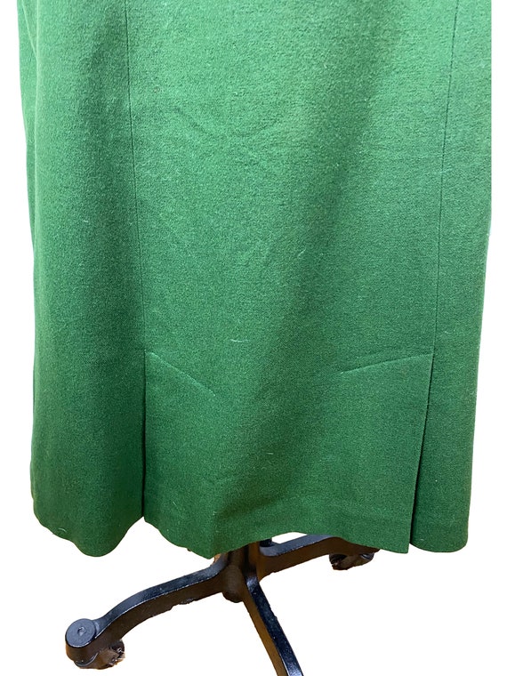 Vintage 1950s Pendleton Green Wool Pencil Skirt - Hig… - Gem