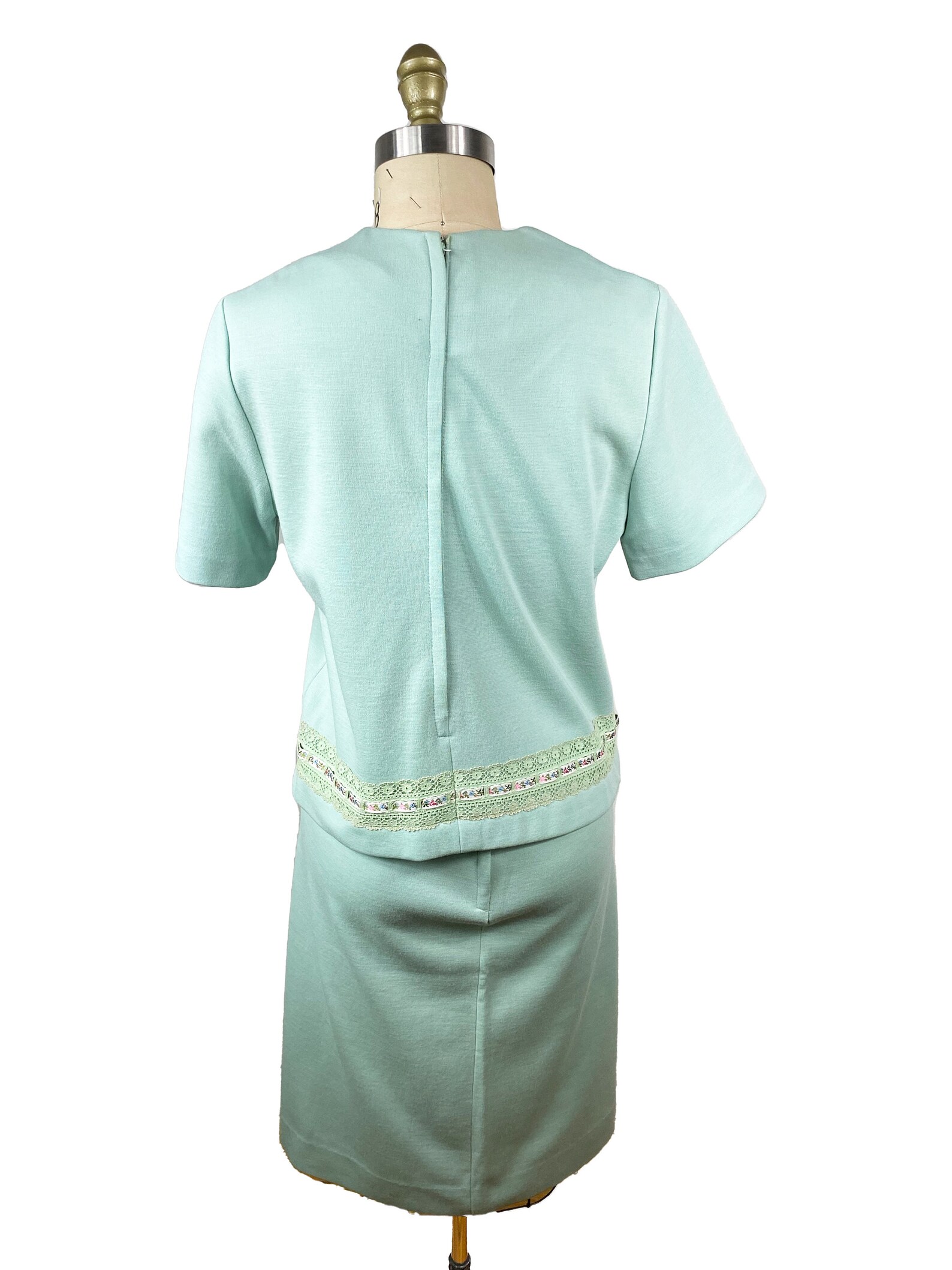 Vintage Worn on Marvelous Mrs Maisel 1960s Mint Green Blue Short Sleeve ...