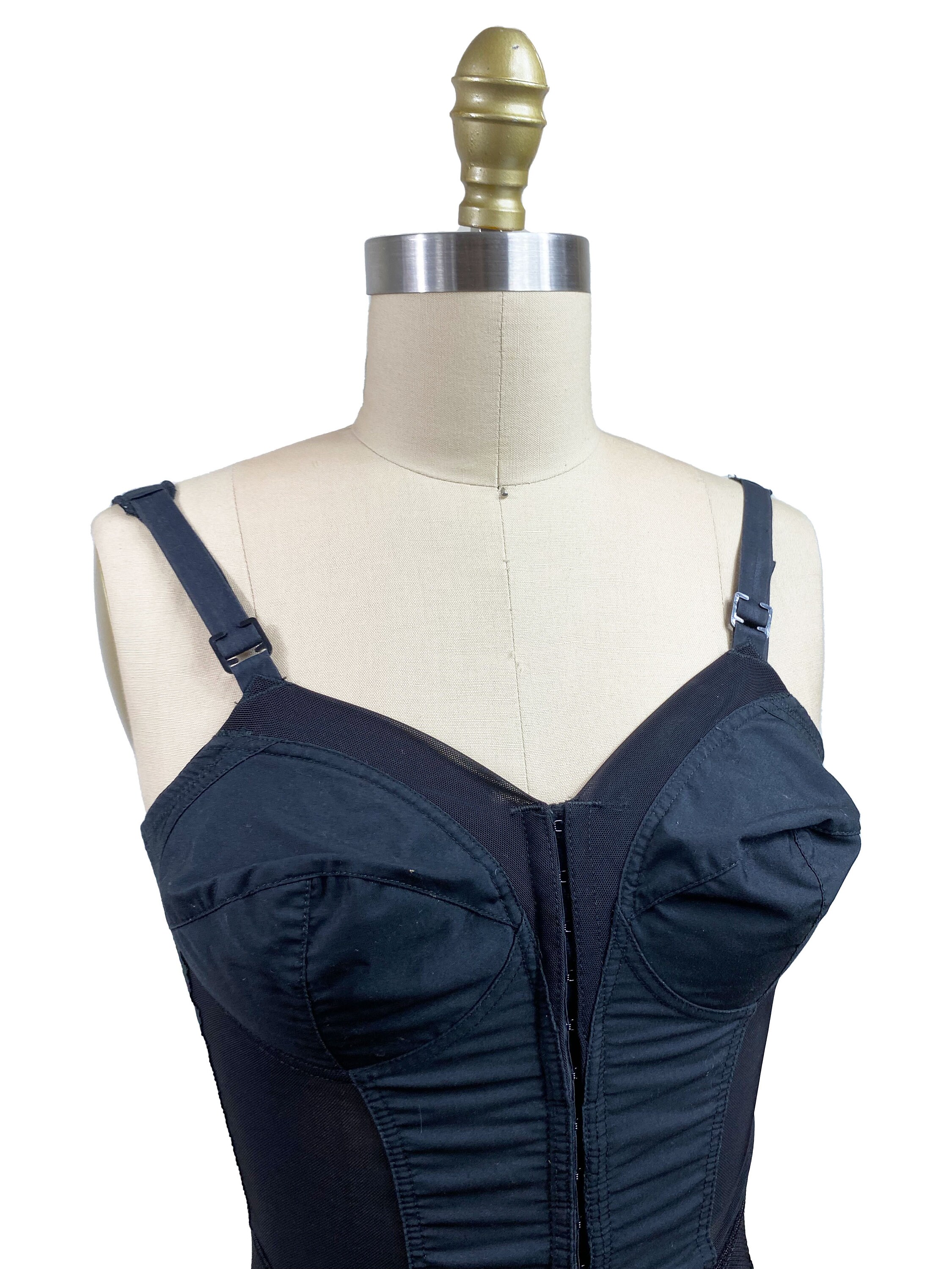 Vintage 1950s Worn on Marvelous Mrs Maisel Black Longline Bullet Bra ...