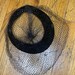 Vintage 1950s Black Netting Veil Fascinator Hat - Film Noir Velvet ...